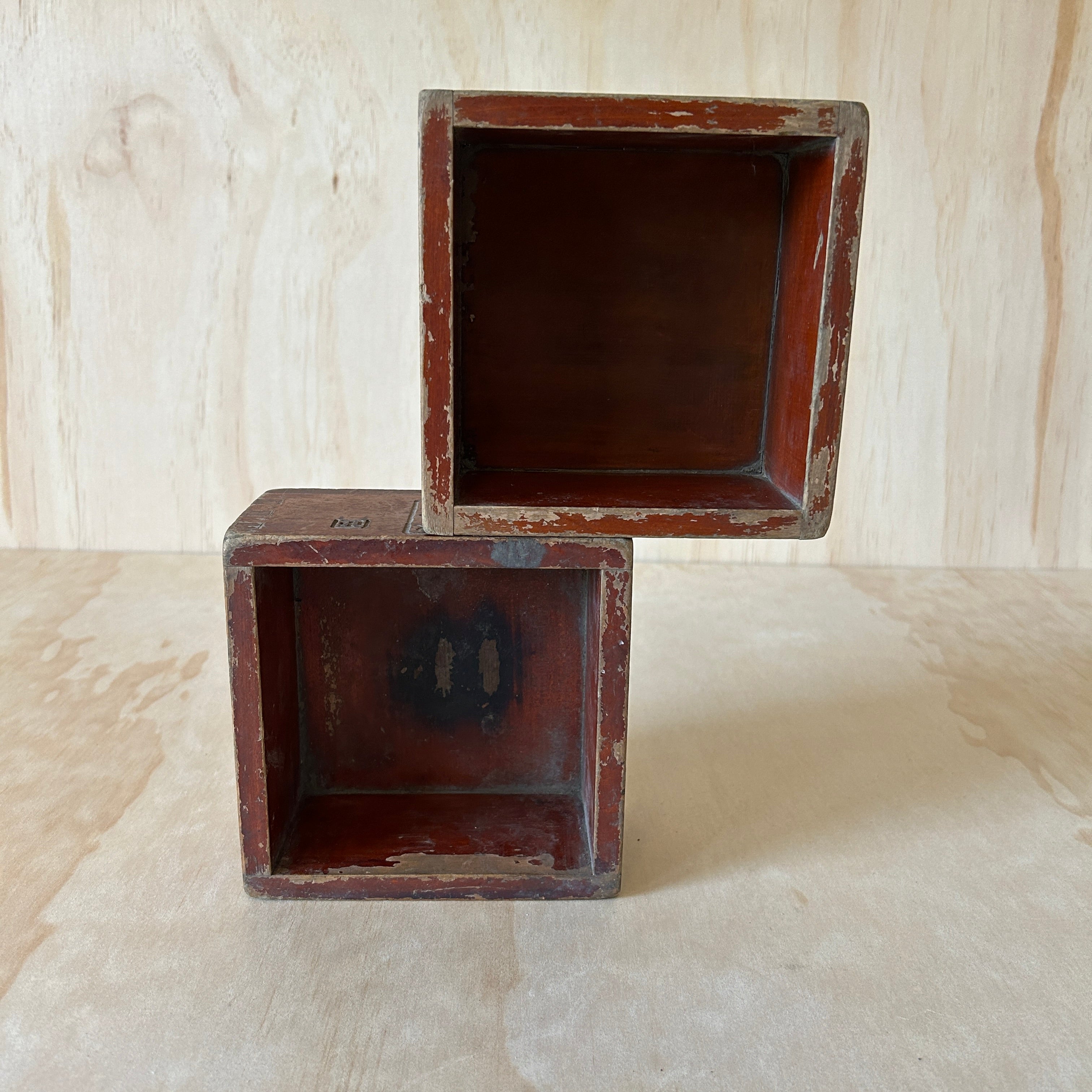 Antique Japanese Masu Box Measure 1 of 2 – Kanso House