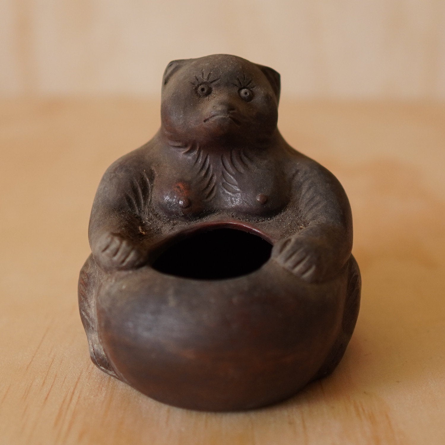 Antique Bizen Female Tanuki Koro incense burner – Kanso House