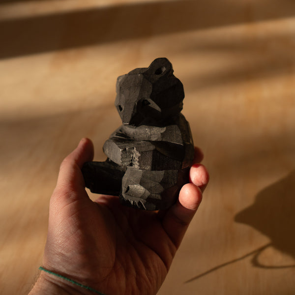 Vintage Japanese Kibori Kuma Carved Bear from Hokkaido – Kanso House